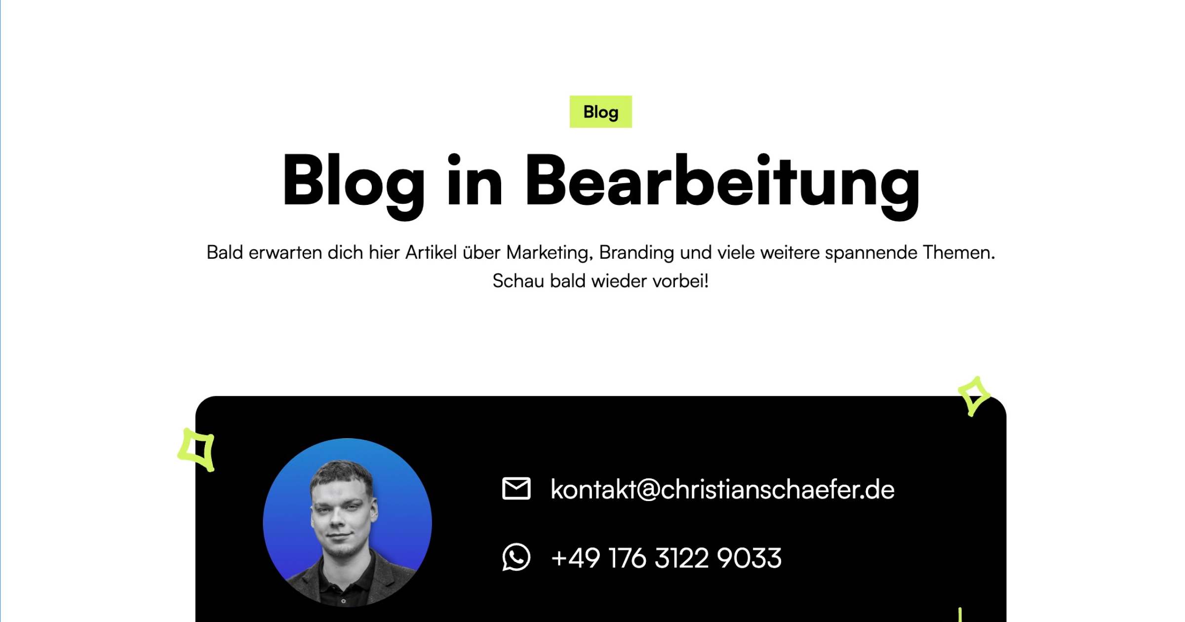 Christian Schäfer | Blog