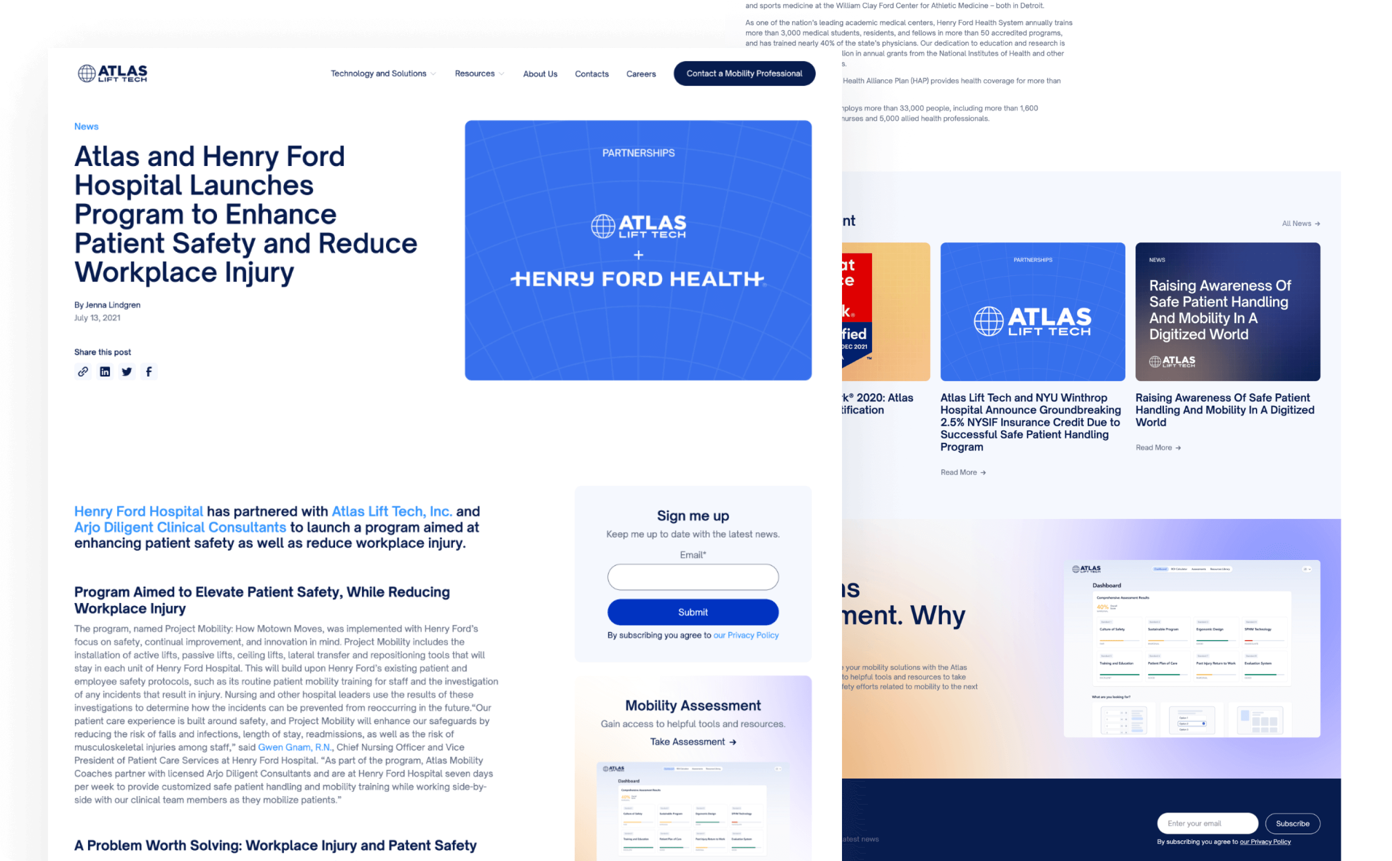 Atlas - Website design and Webflow development by Better Mistakes