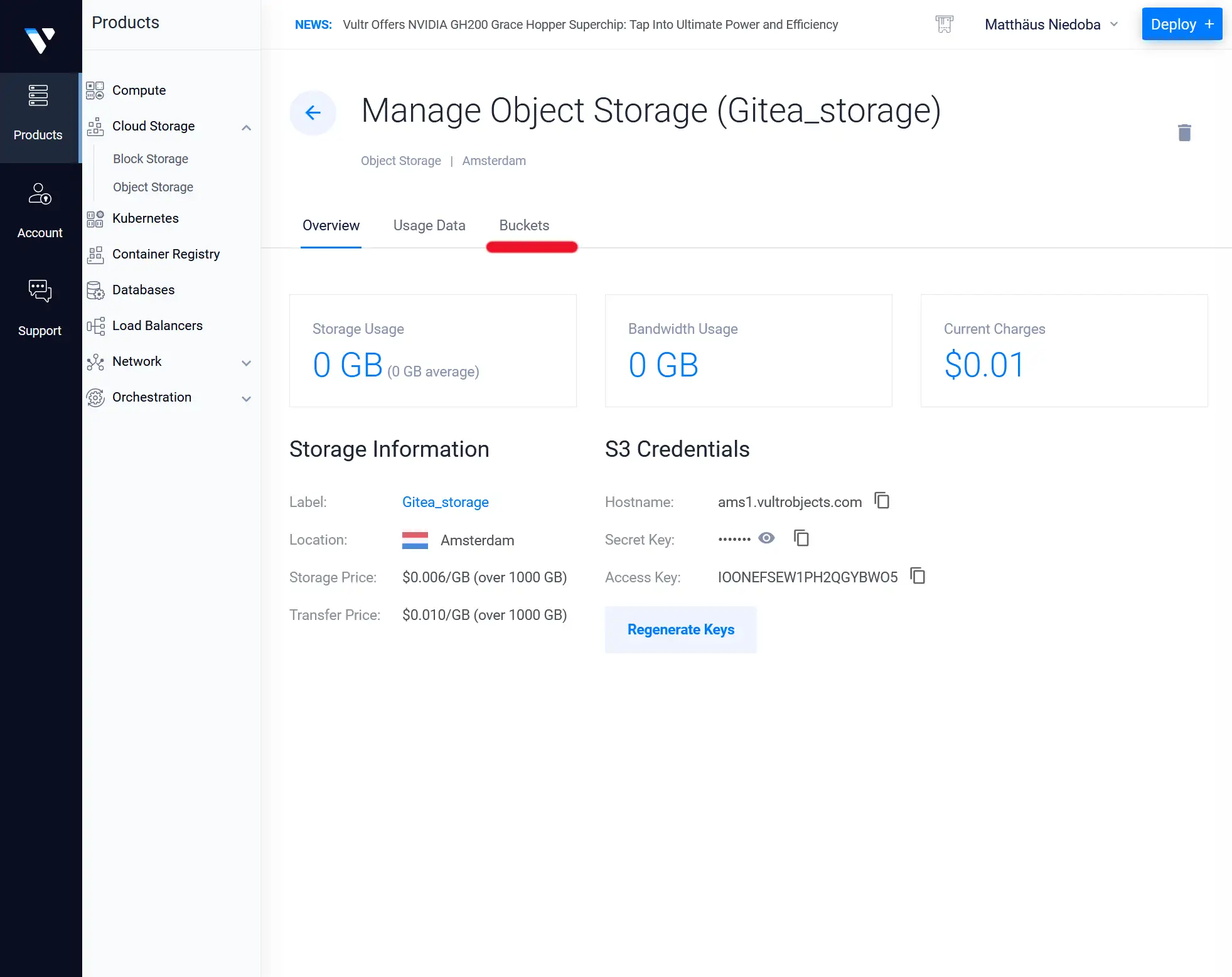 Install and configure Gitea for LFS