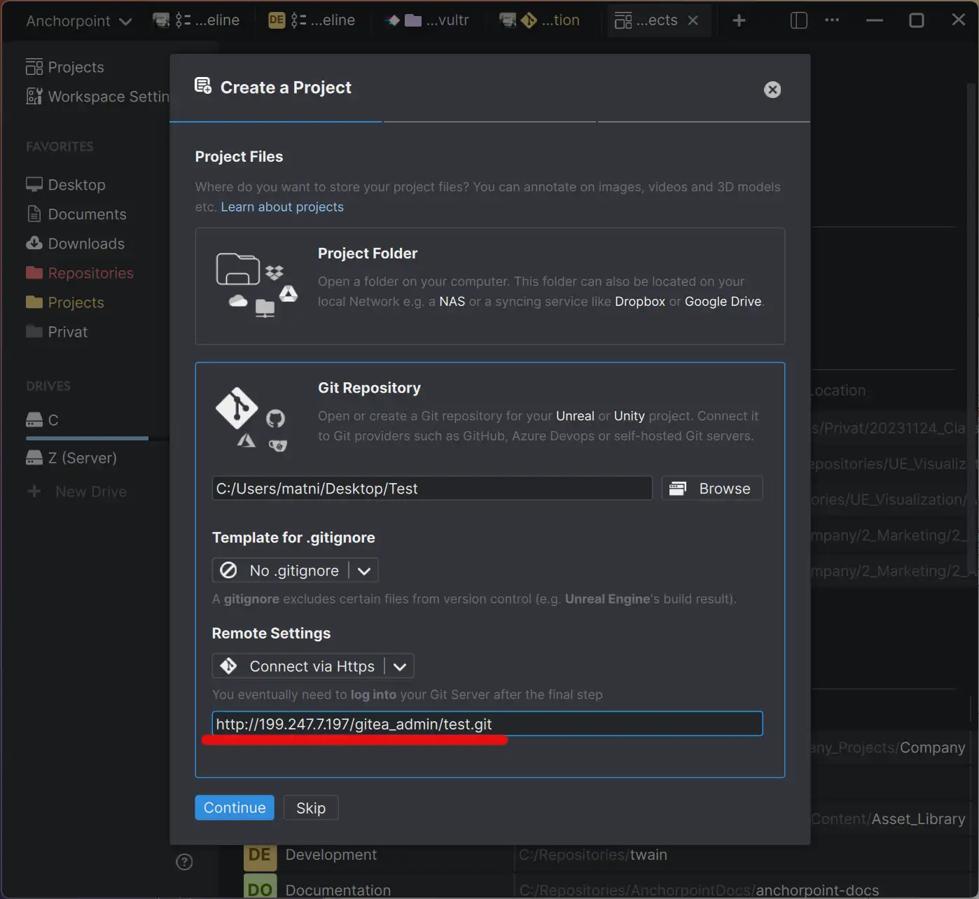 Install and configure Gitea for LFS