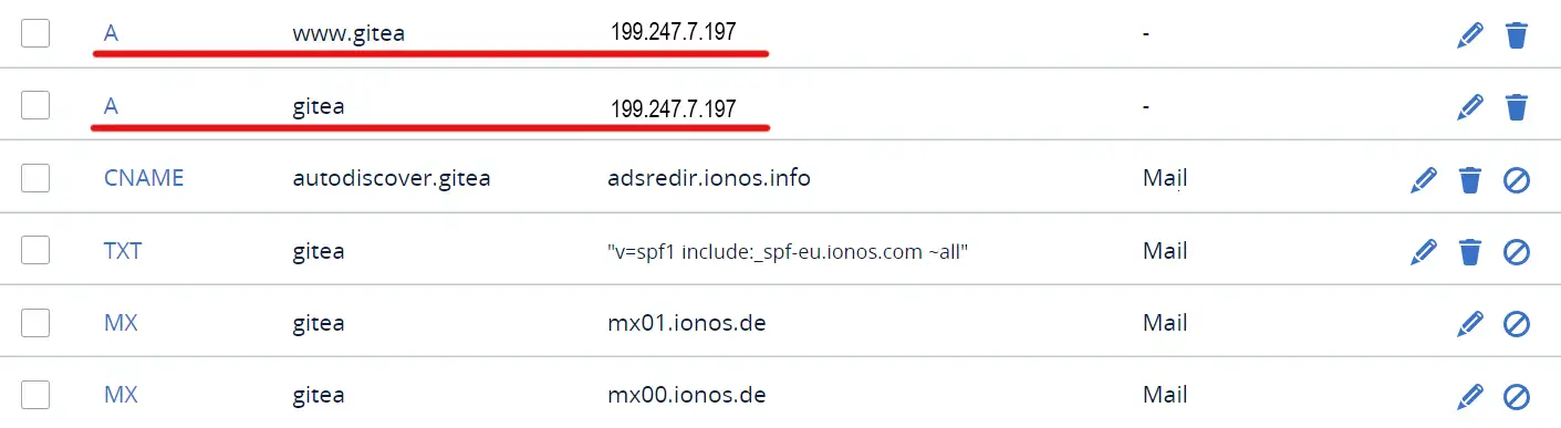 Install and configure Gitea for LFS