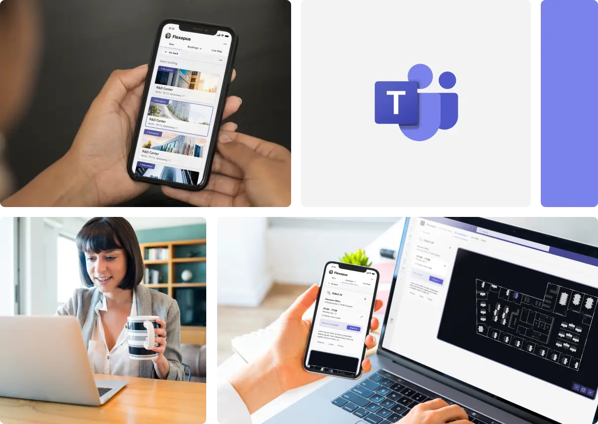 Desk Booking System Microsoft Teams | Flexopus