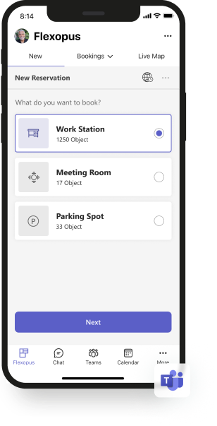 Hot desking software for hybrid teams | Flexopus