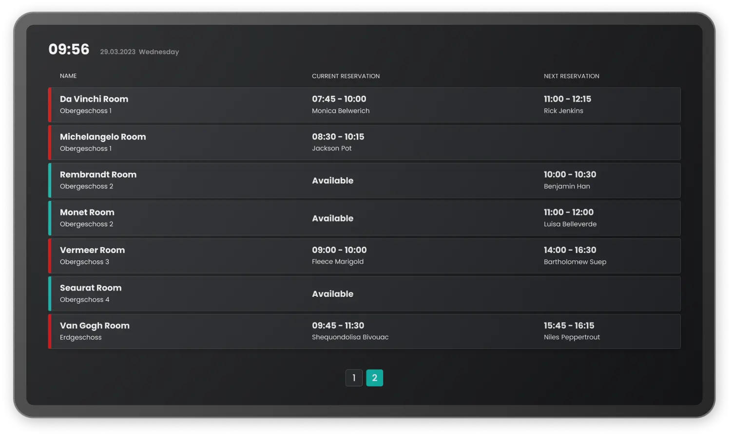 Conference room signage for meeting rooms | Flexopus