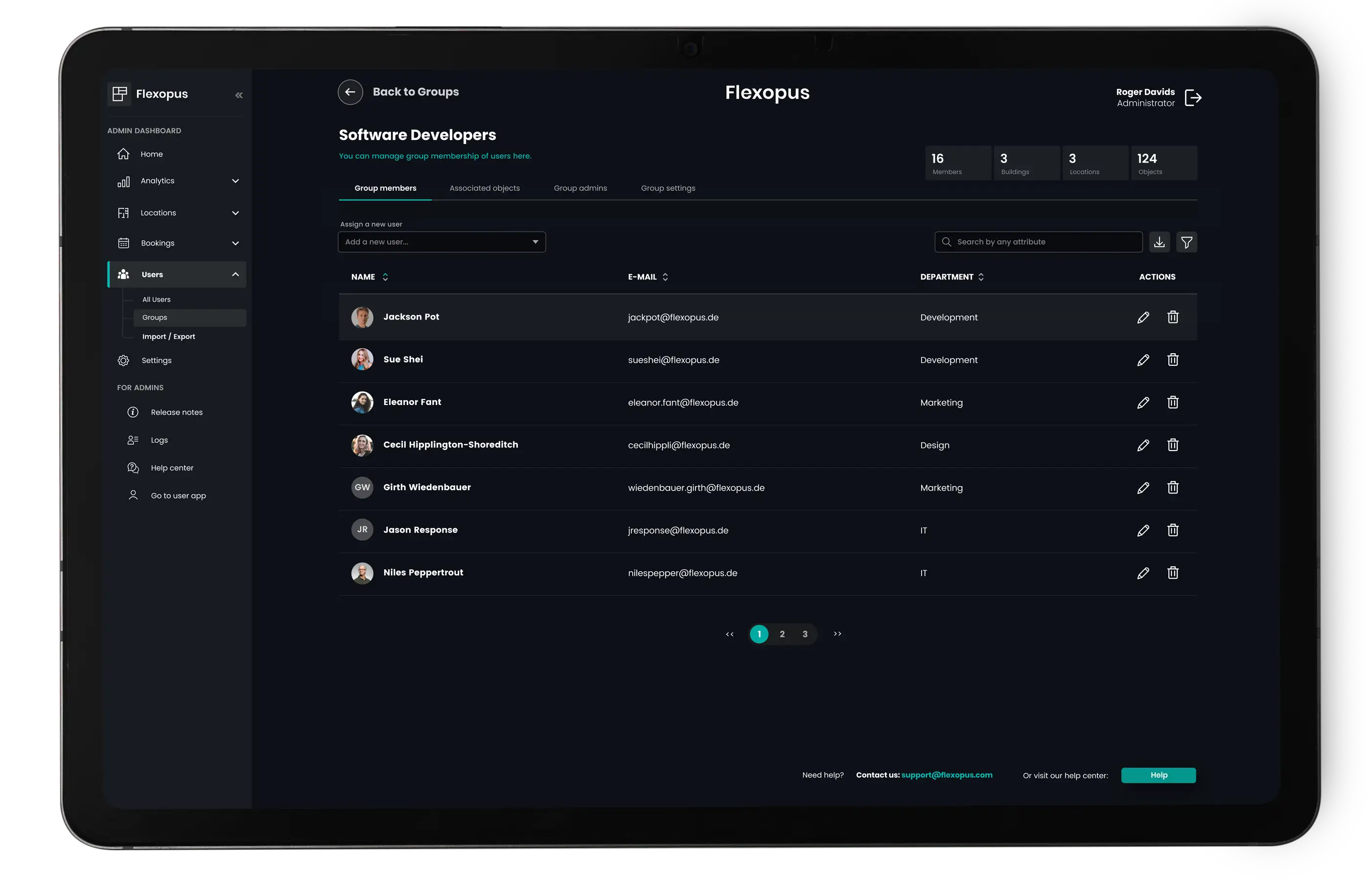 Rights & role management | Flexopus