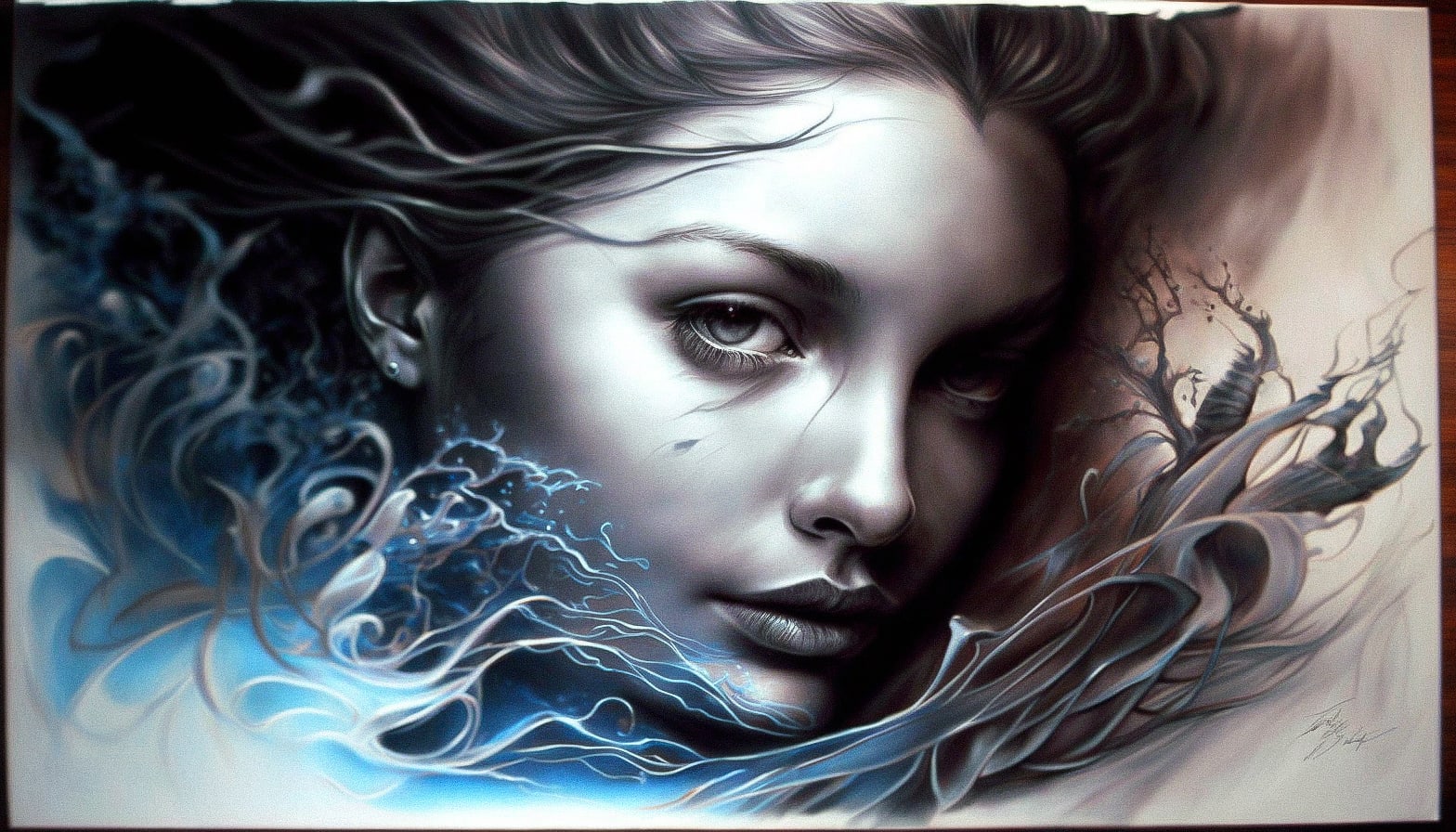 Airbrush drawing Midjourney style | Andrei Kovalev's Midlibrary