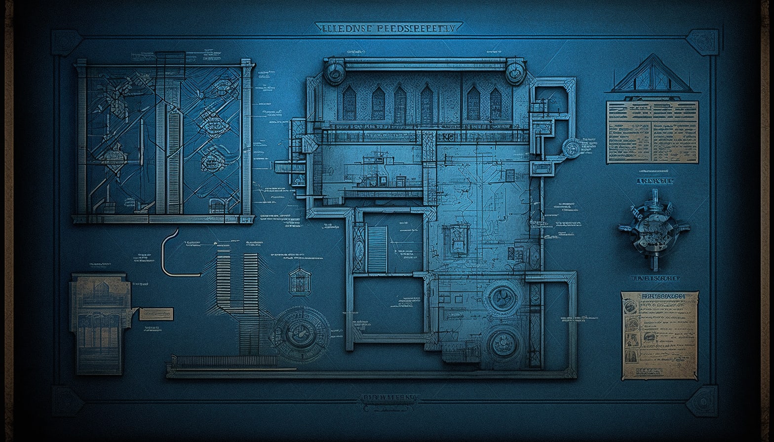 Blueprint Midjourney style | Andrei Kovalev's Midlibrary