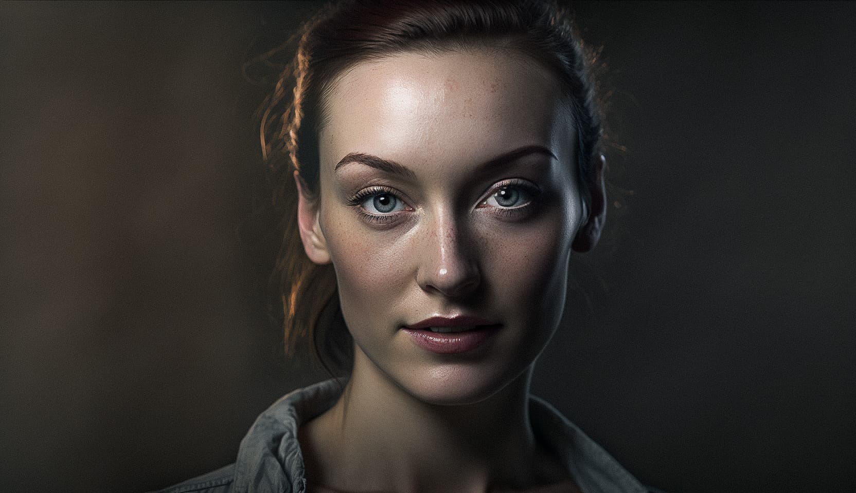 Portrait shot with bottom lighting Midjourney style | Andrei Kovalev's ...