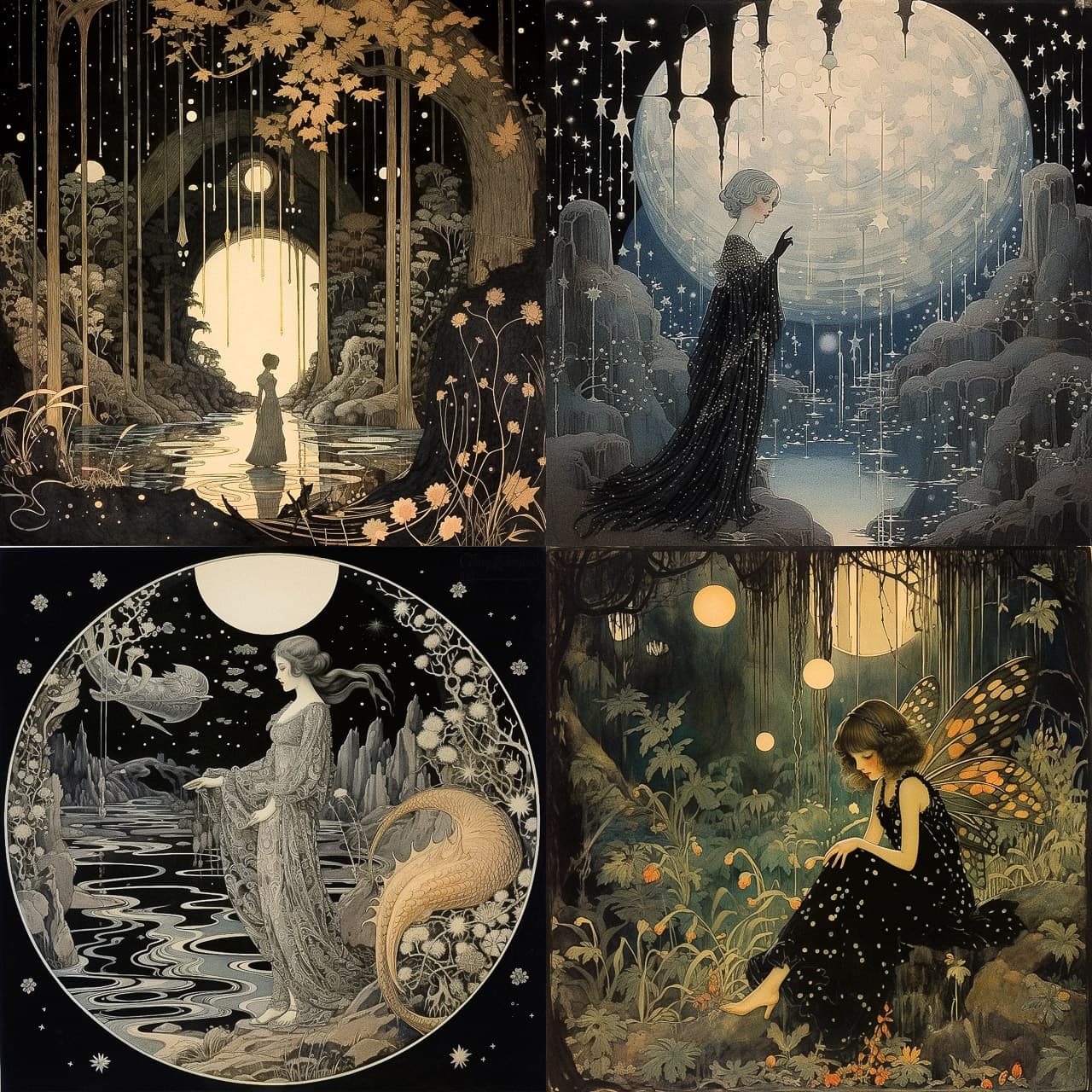 Kate Greenaway Midjourney style | Andrei Kovalev's Midlibrary