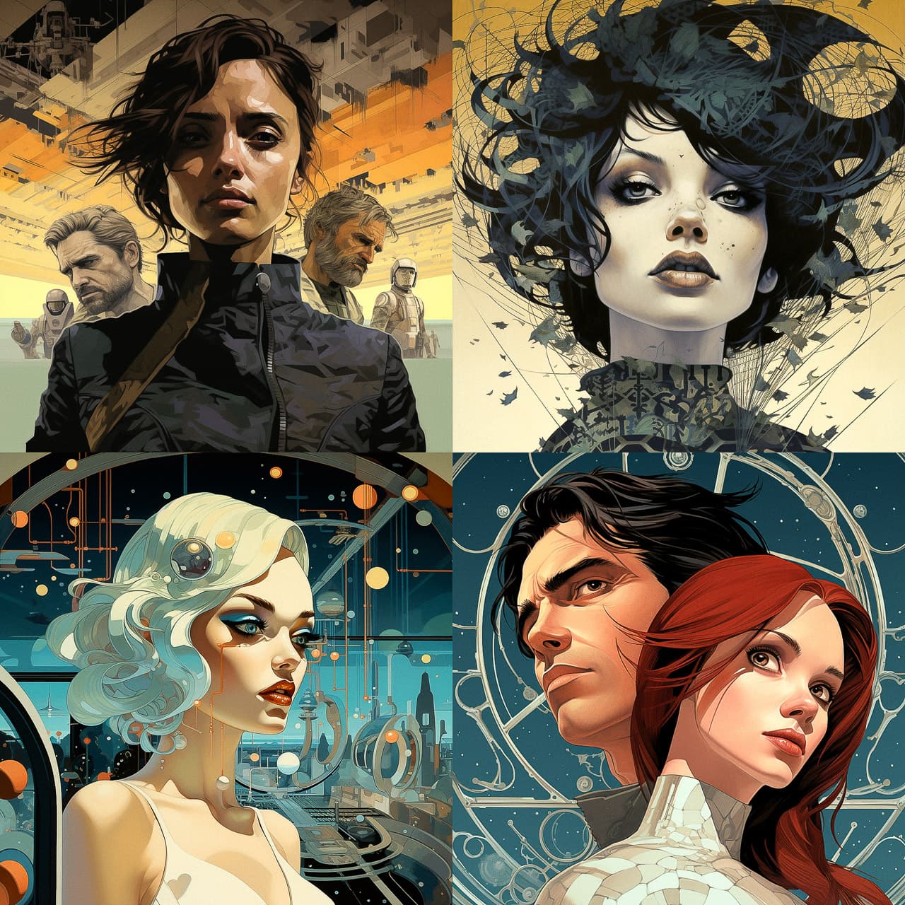 Midjourney AI Styles featuring Comics + Comic Books | Andrei Kovalev's Midlibrary 2.0