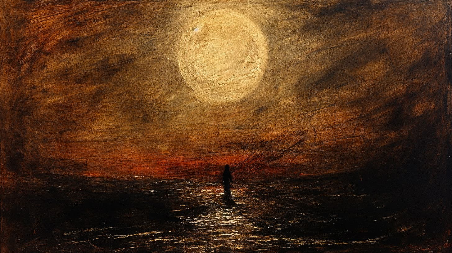 Albert Pinkham Ryder Midjourney style | Andrei Kovalev's Midlibrary