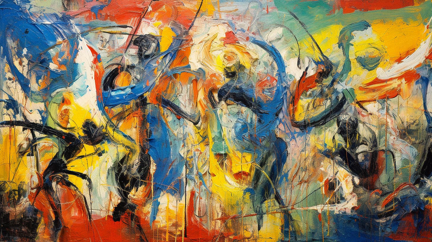 Asger Jorn Midjourney style | Andrei Kovalev's Midlibrary