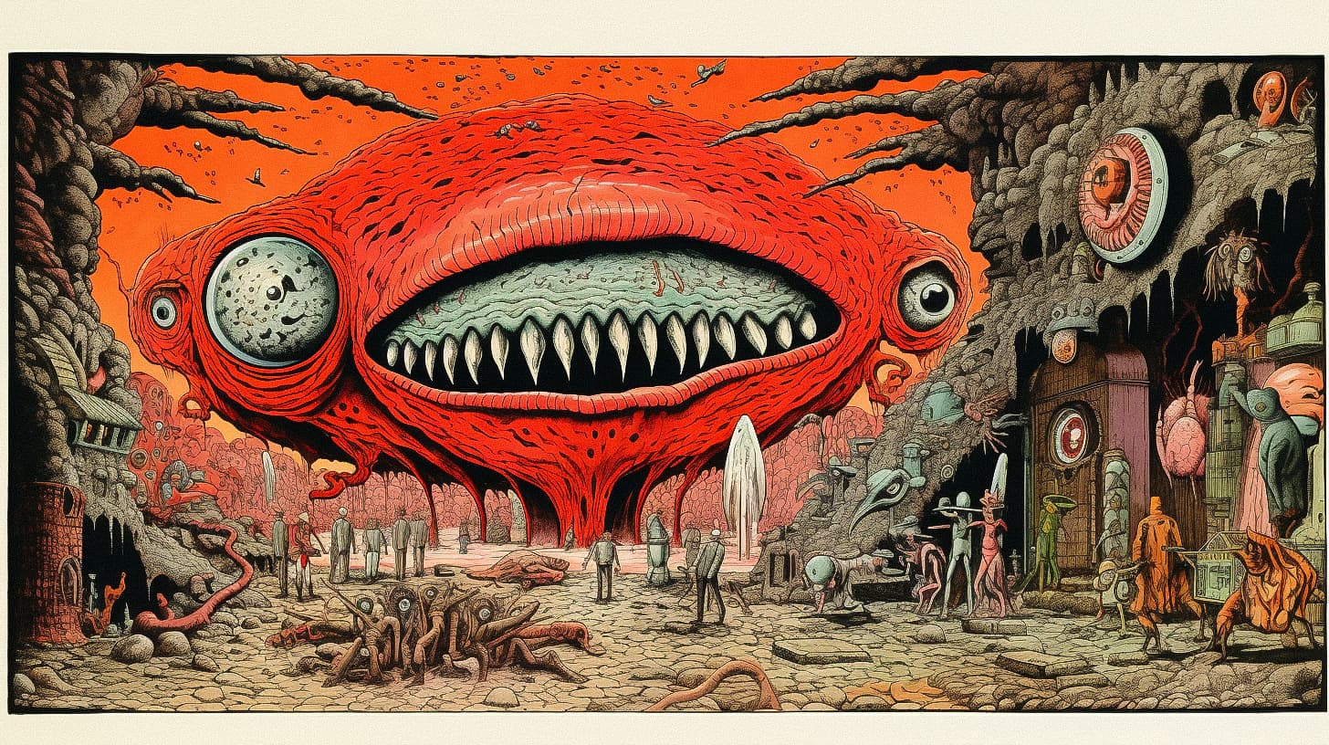 Basil Wolverton Midjourney style | Andrei Kovalev's Midlibrary