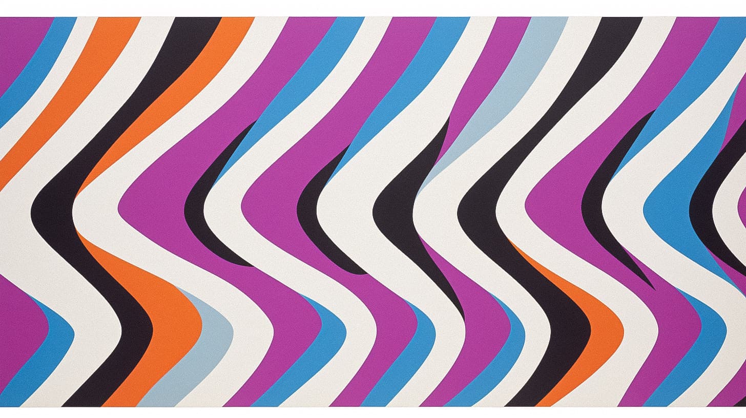 Bridget Riley Midjourney style | Andrei Kovalev's Midlibrary
