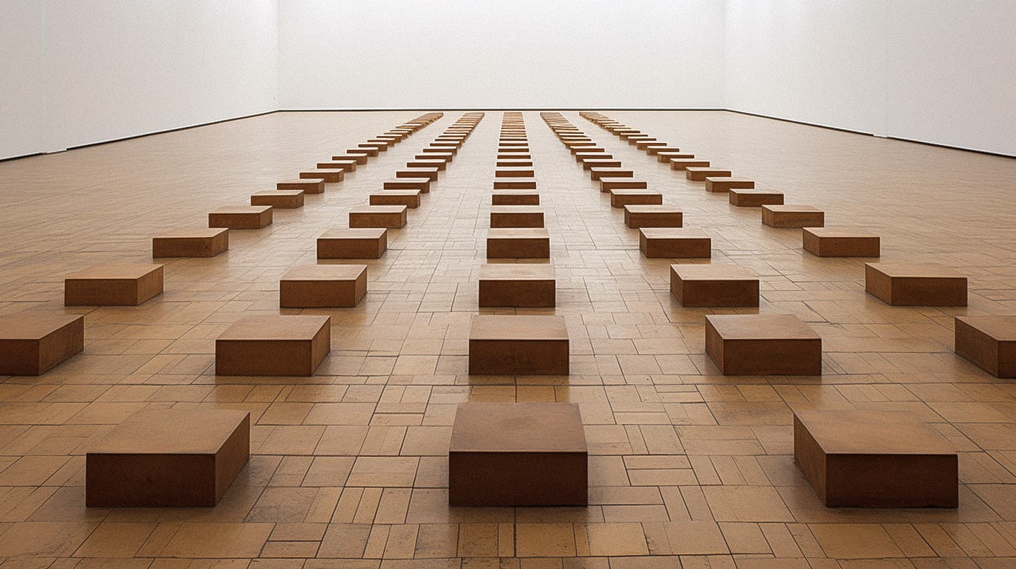 Carl Andre Midjourney style | Andrei Kovalev's Midlibrary