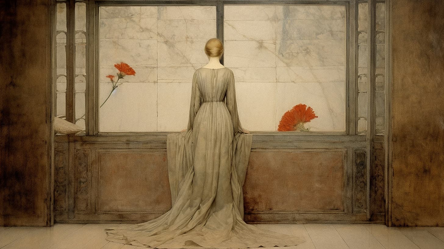 Fernand Khnopff Midjourney style | Andrei Kovalev's Midlibrary