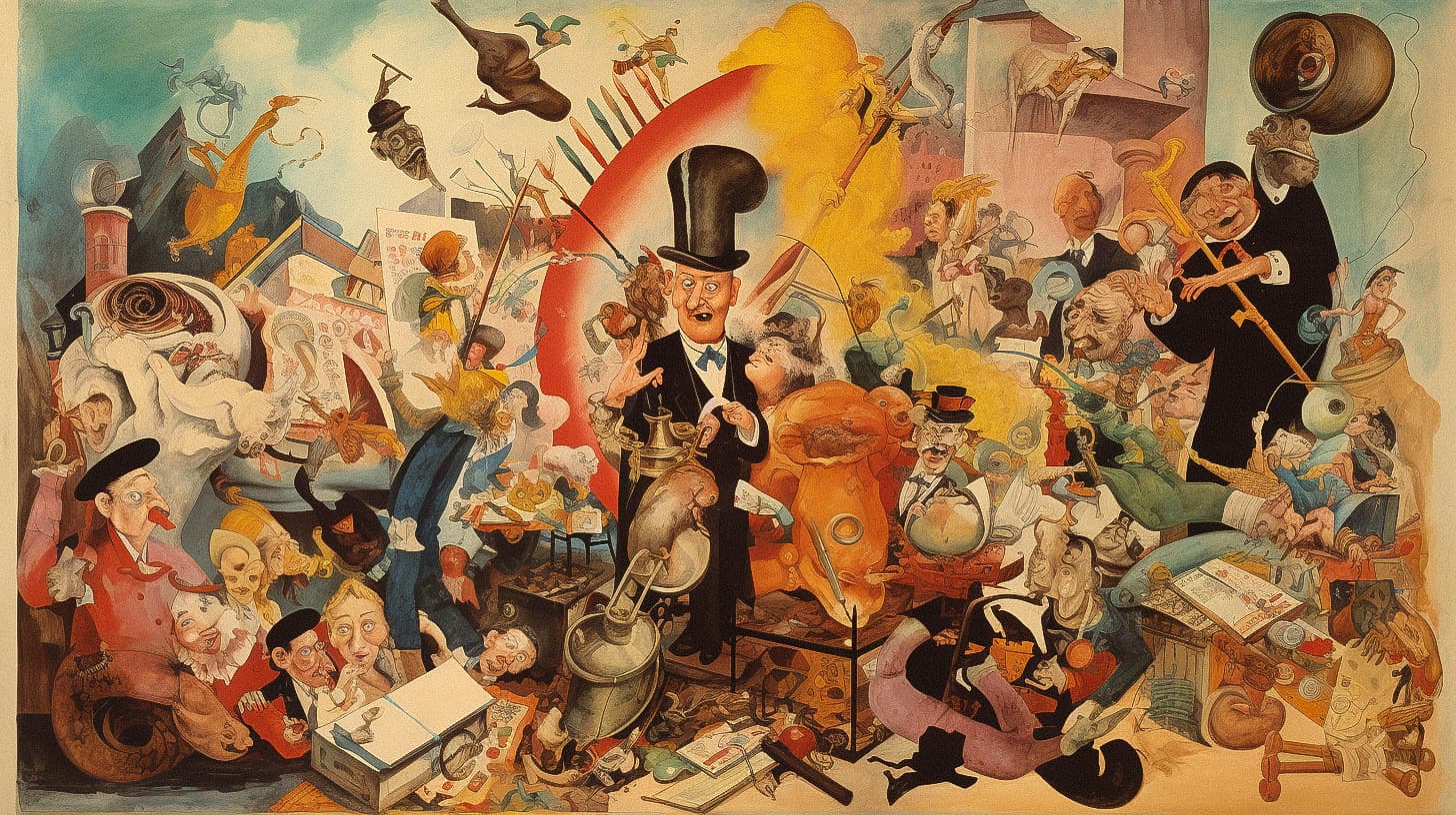 George Grosz Midjourney style | Andrei Kovalev's Midlibrary