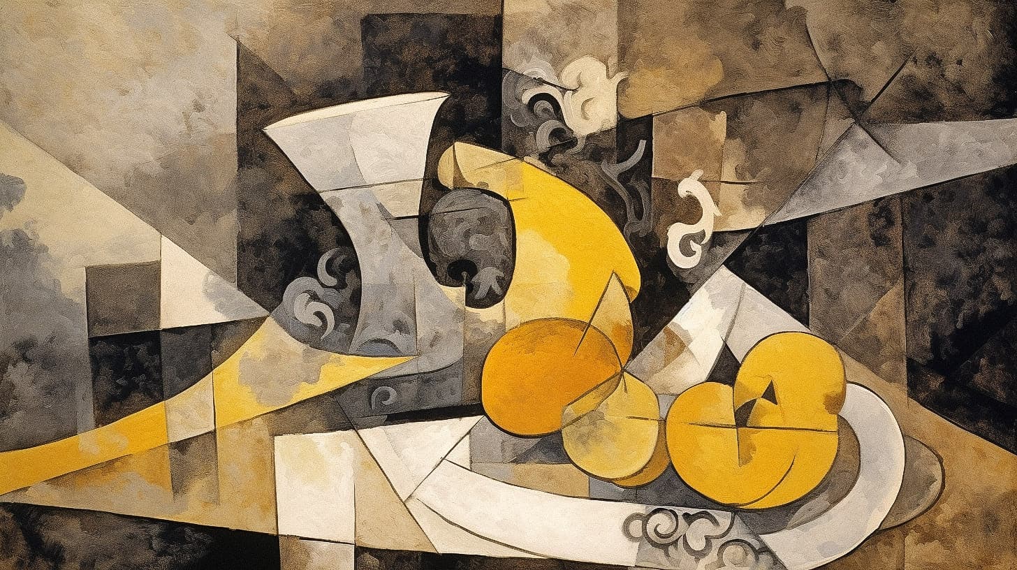 Georges Braque Midjourney style | Andrei Kovalev's Midlibrary