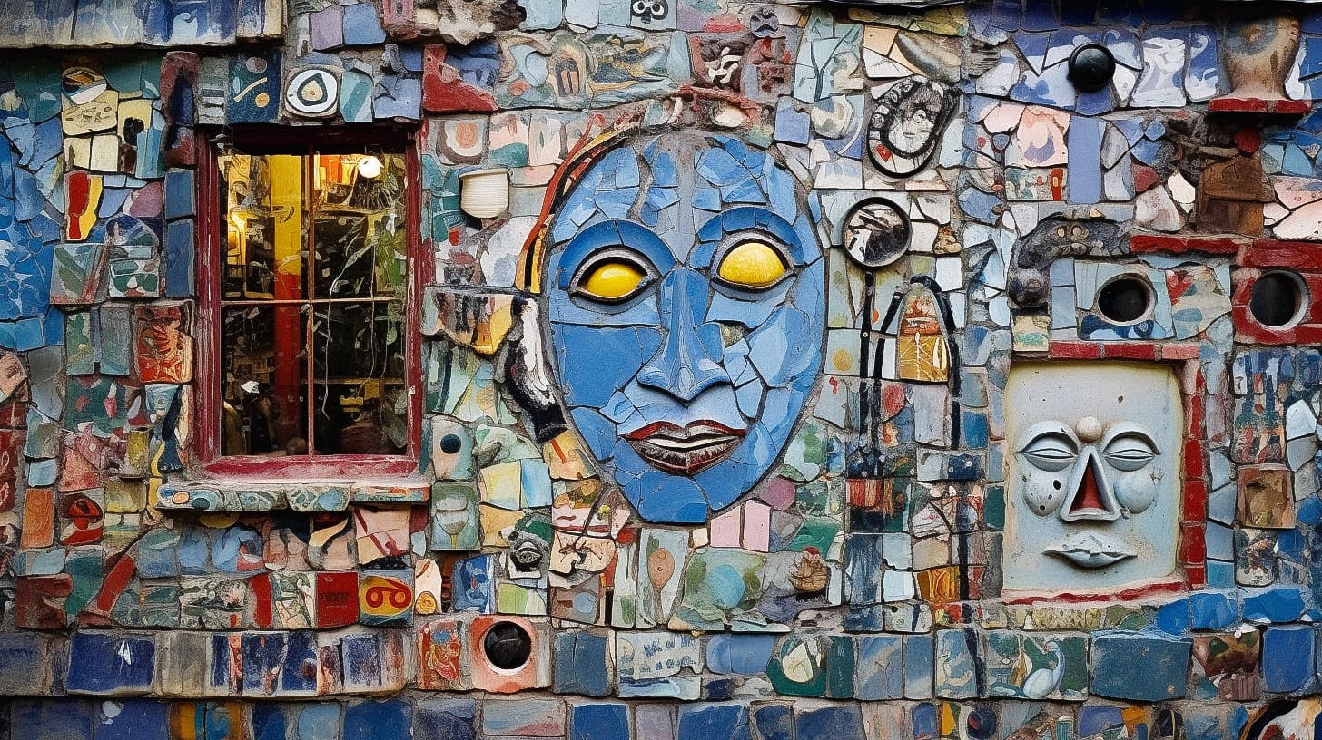 Isaiah Zagar Midjourney style | Andrei Kovalev's Midlibrary