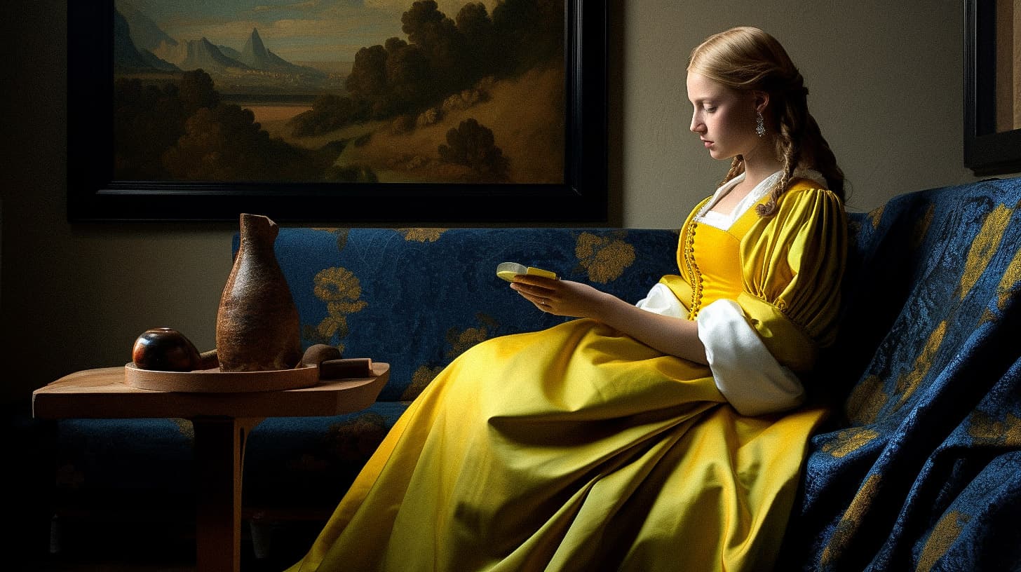 Johannes Vermeer Midjourney style | Andrei Kovalev's Midlibrary