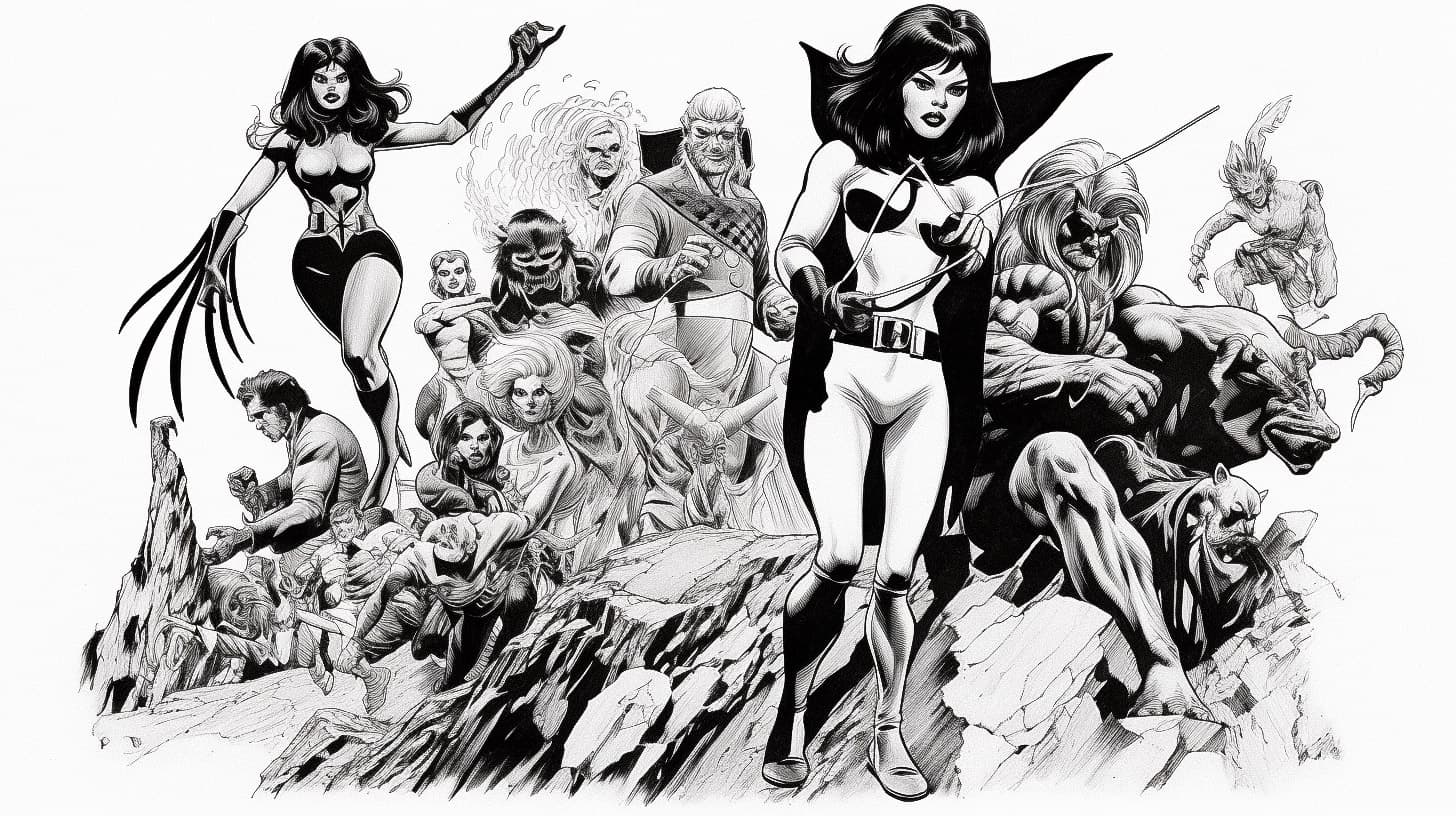 John Buscema Midjourney style | Andrei Kovalev's Midlibrary