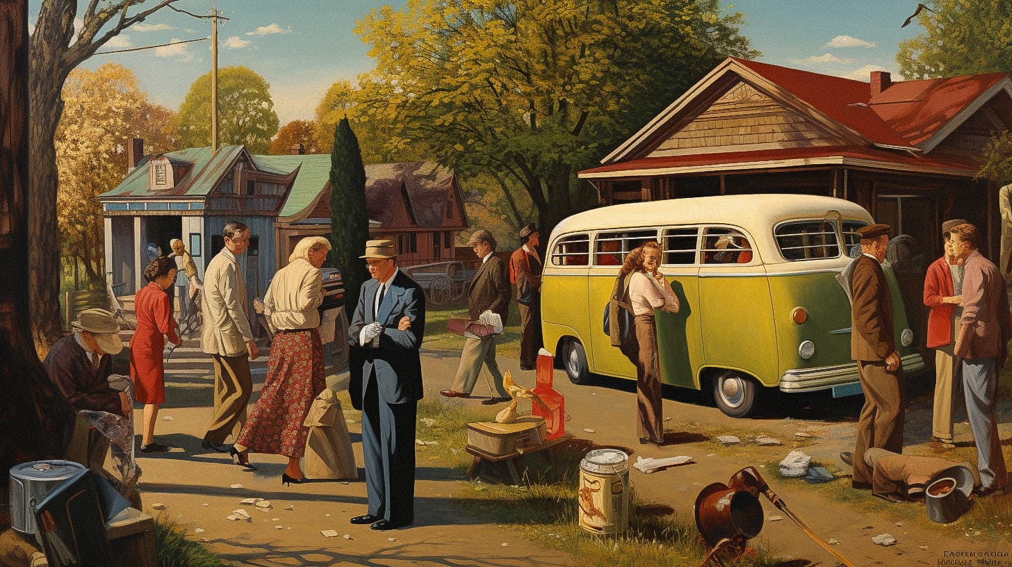 John Philip Falter Midjourney style | Andrei Kovalev's Midlibrary