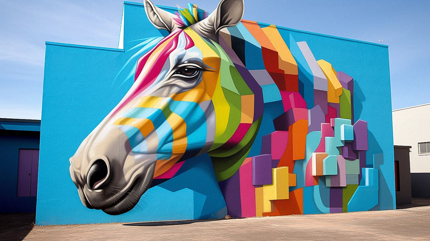 Okuda San Miguel Midjourney style | Andrei Kovalev's Midlibrary