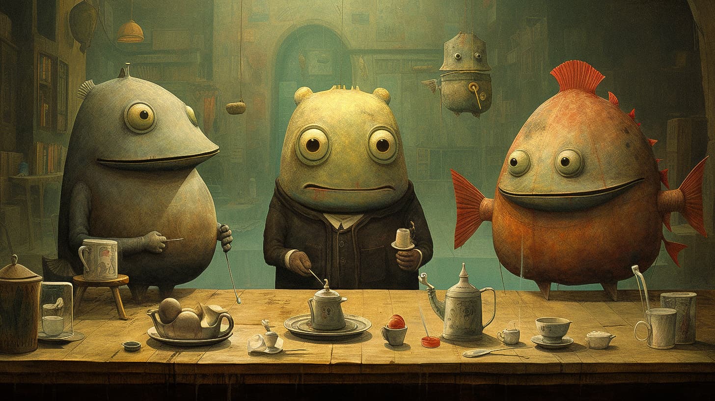 Shaun Tan Midjourney AI Style Tested! | Midlibrary Benchmarks