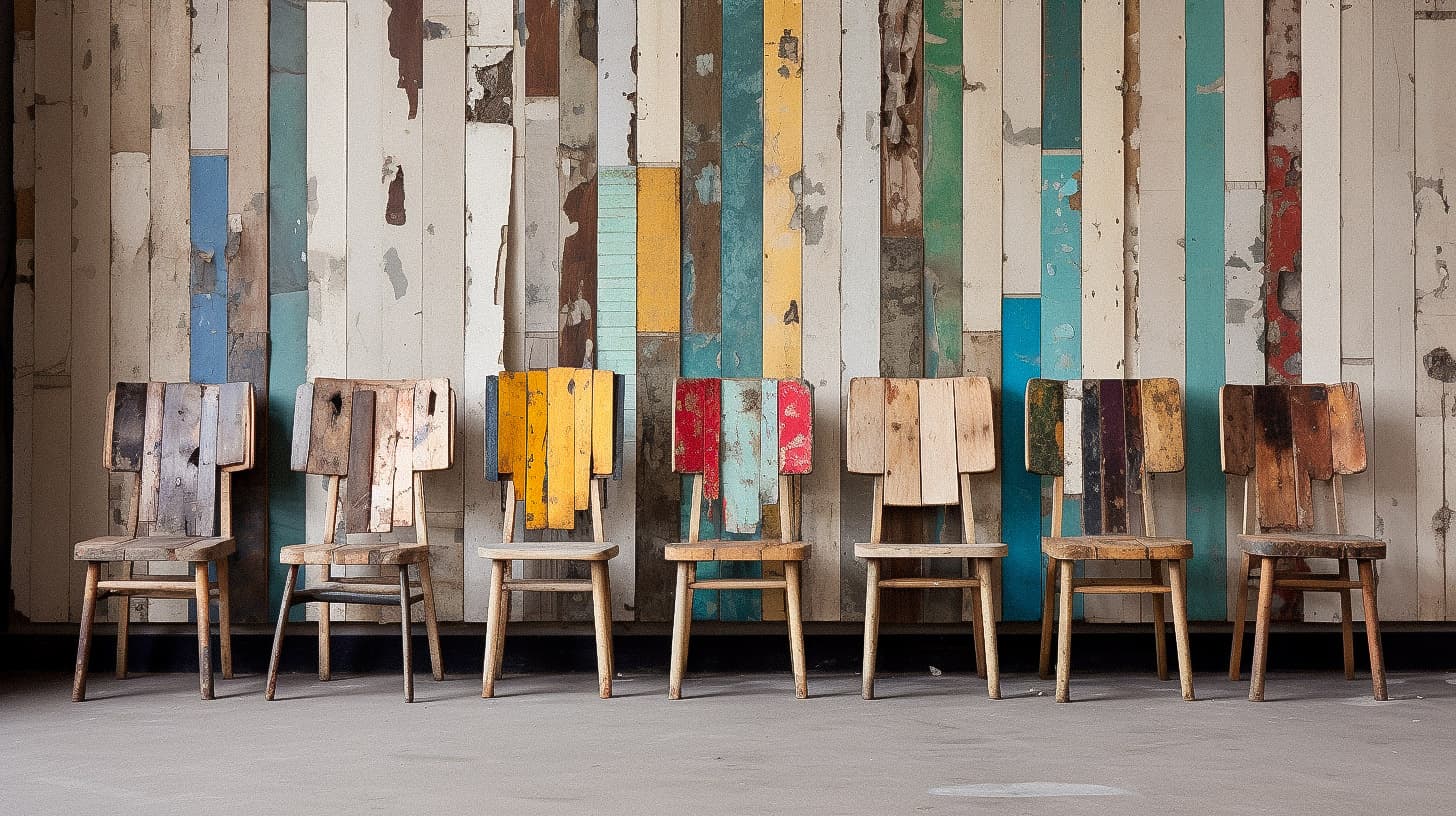 Piet Hein Eek Midjourney style | Andrei Kovalev's Midlibrary