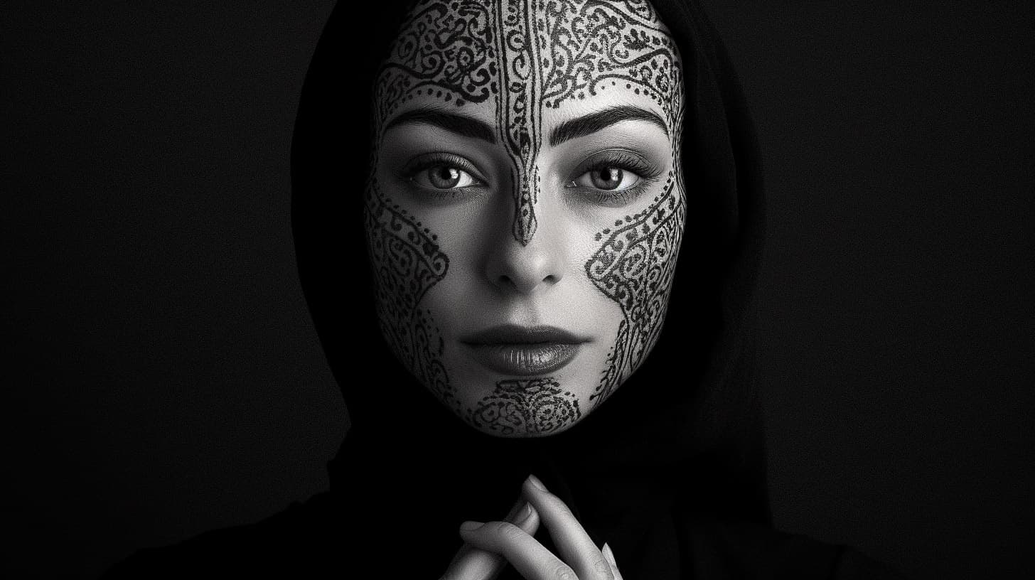 Shirin Neshat Midjourney style | Andrei Kovalev's Midlibrary
