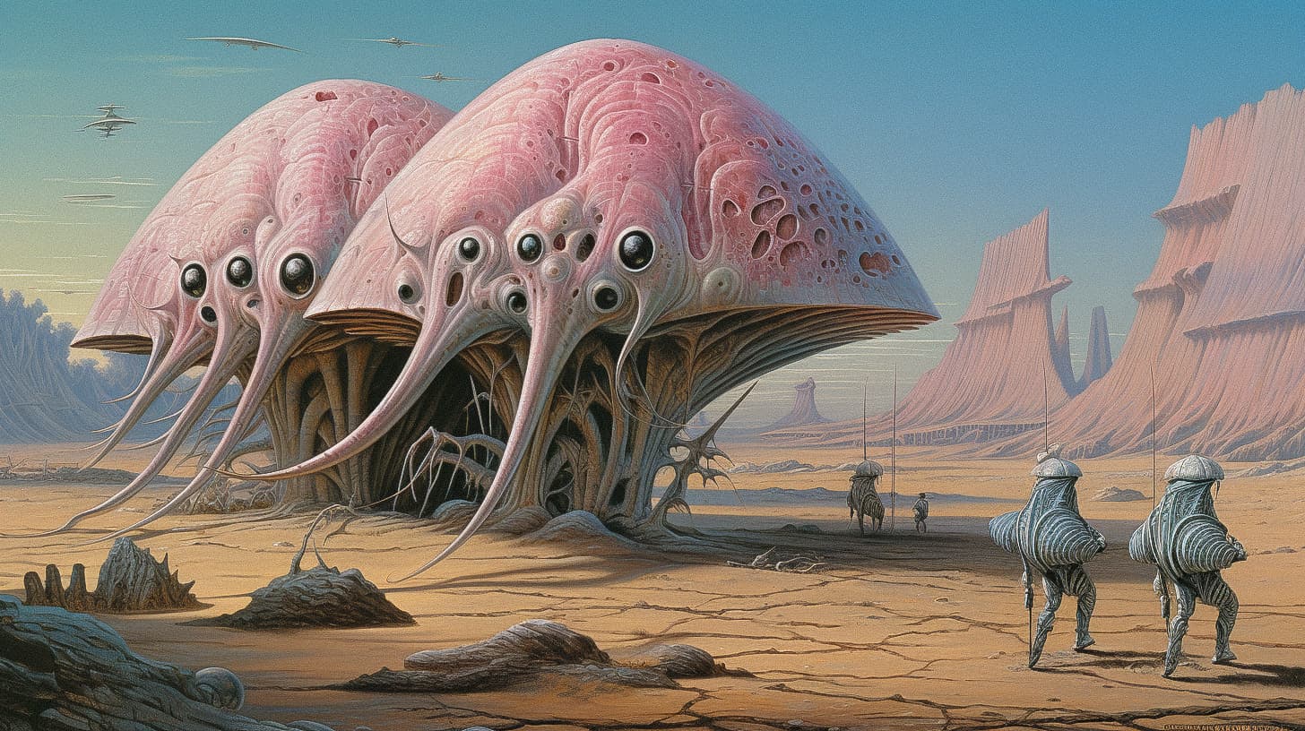 Wayne Barlowe Midjourney style | Andrei Kovalev's Midlibrary