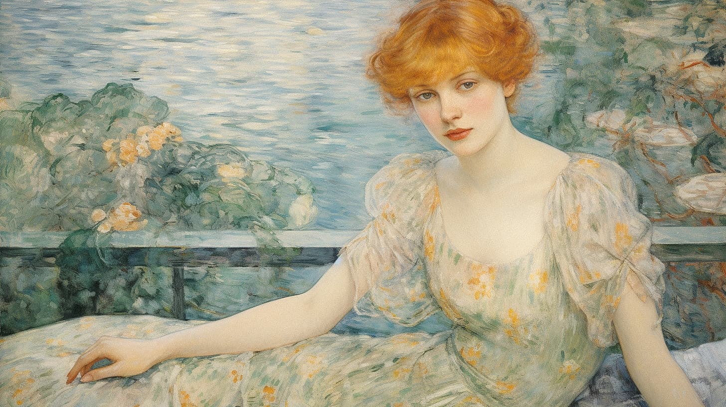 Frederick Carl Frieseke Midjourney style | Andrei Kovalev's Midlibrary