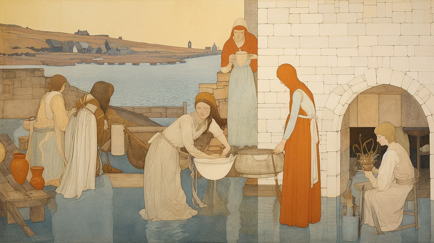 Frederick Cayley Robinson Midjourney style | Andrei Kovalev's Midlibrary