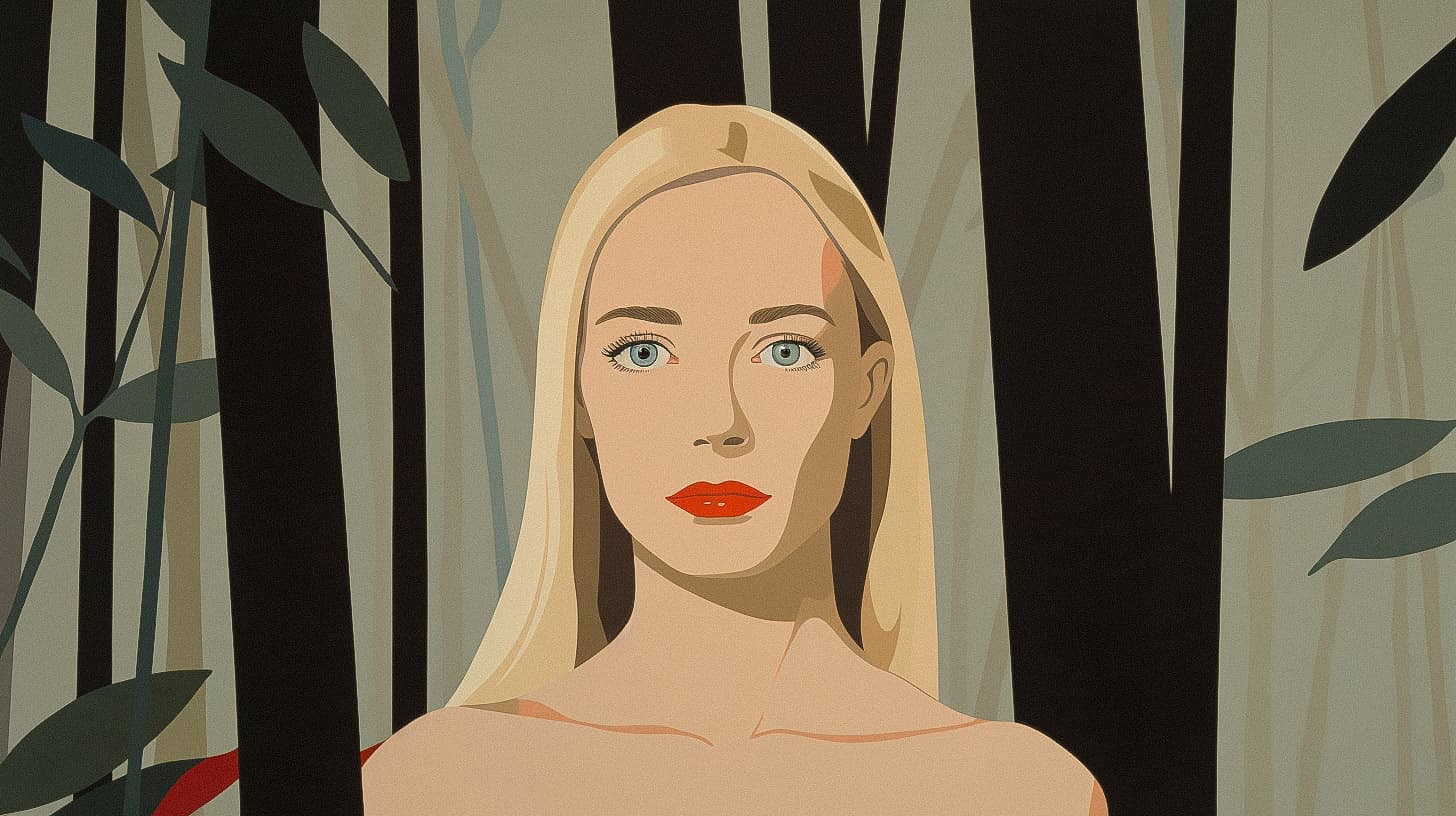 Alex Katz Midjourney style | Andrei Kovalev's Midlibrary