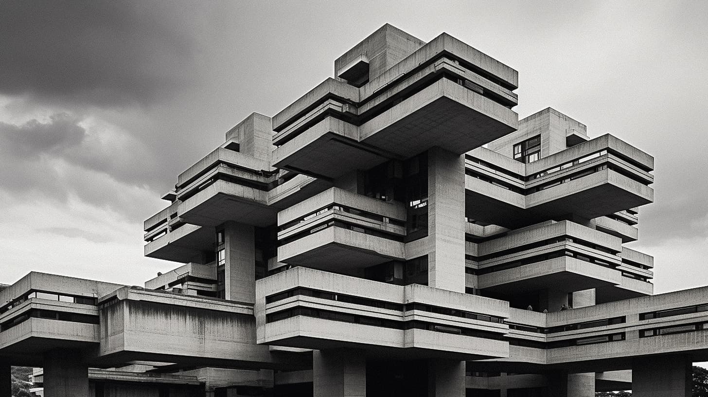 Brutalism Midjourney style | Andrei Kovalev's Midlibrary