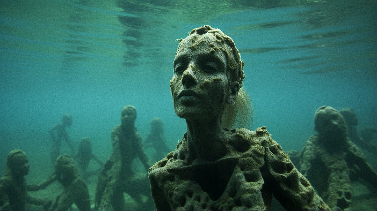 Jason deCaires Taylor Midjourney style | Andrei Kovalev's Midlibrary