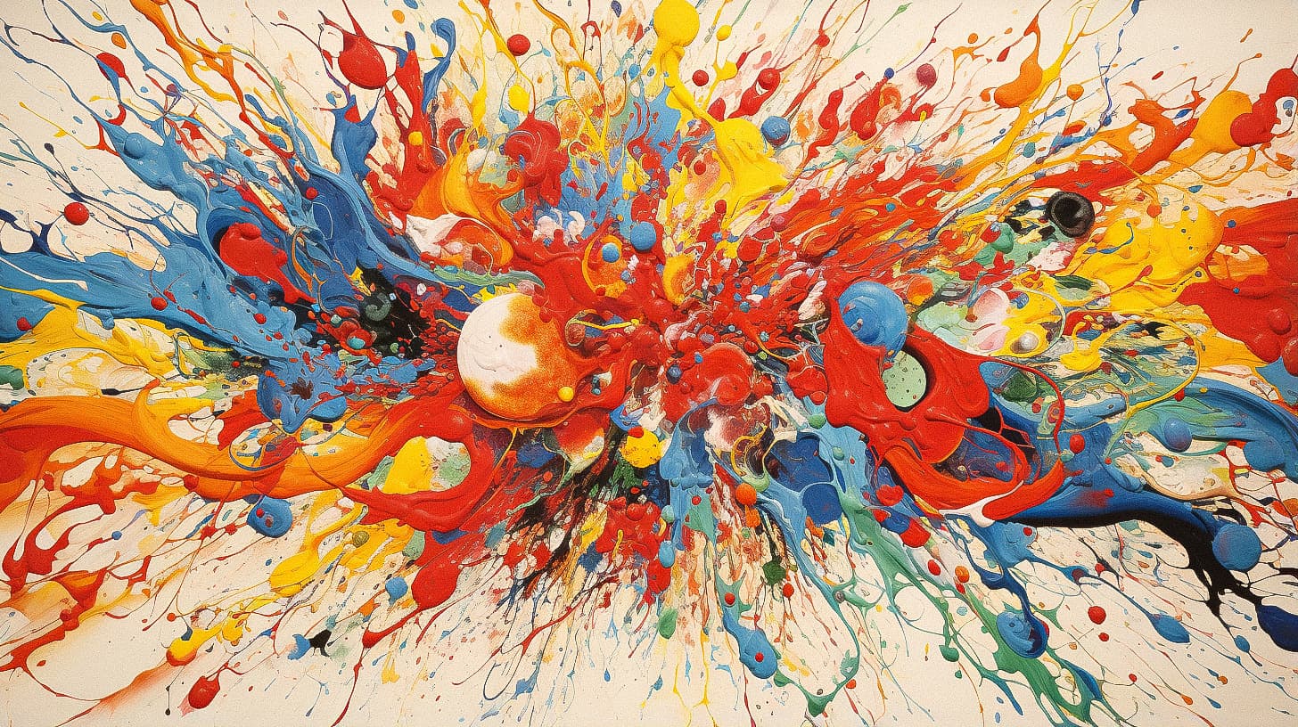 Shozo Shimamoto Midjourney style | Andrei Kovalev's Midlibrary