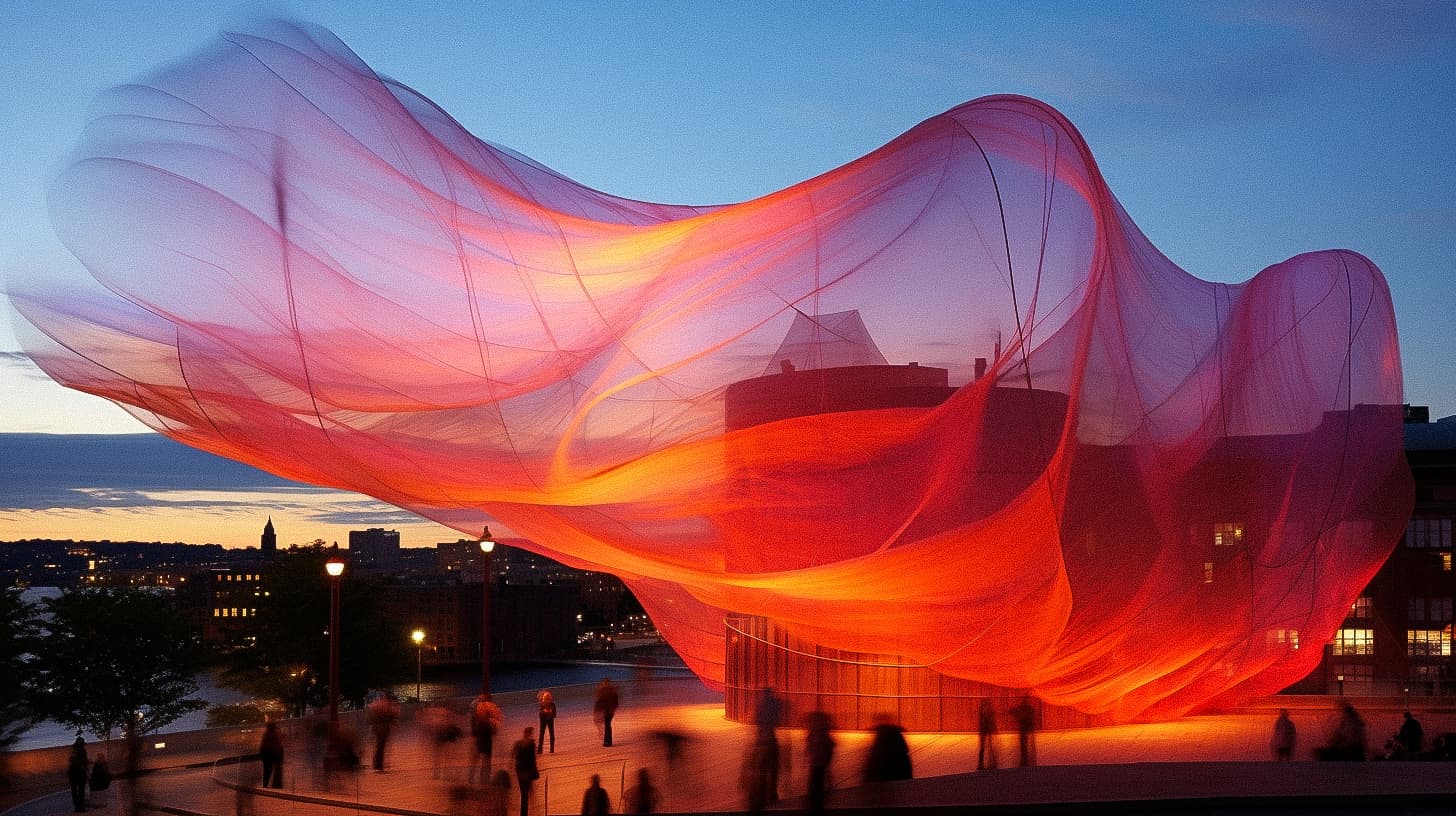 Janet Echelman Midjourney style | Andrei Kovalev's Midlibrary