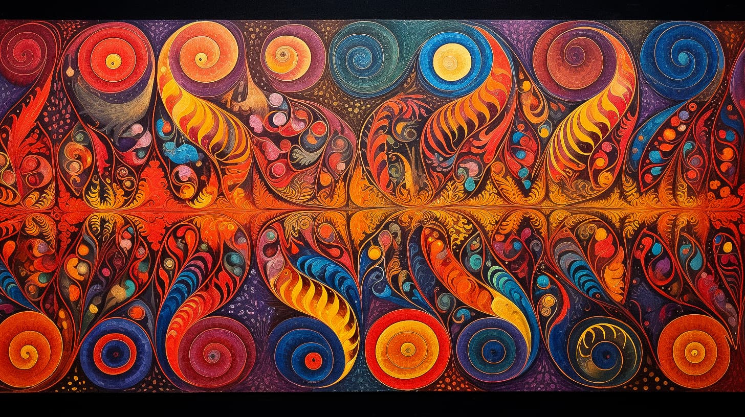 Philip Taaffe Midjourney style | Andrei Kovalev's Midlibrary