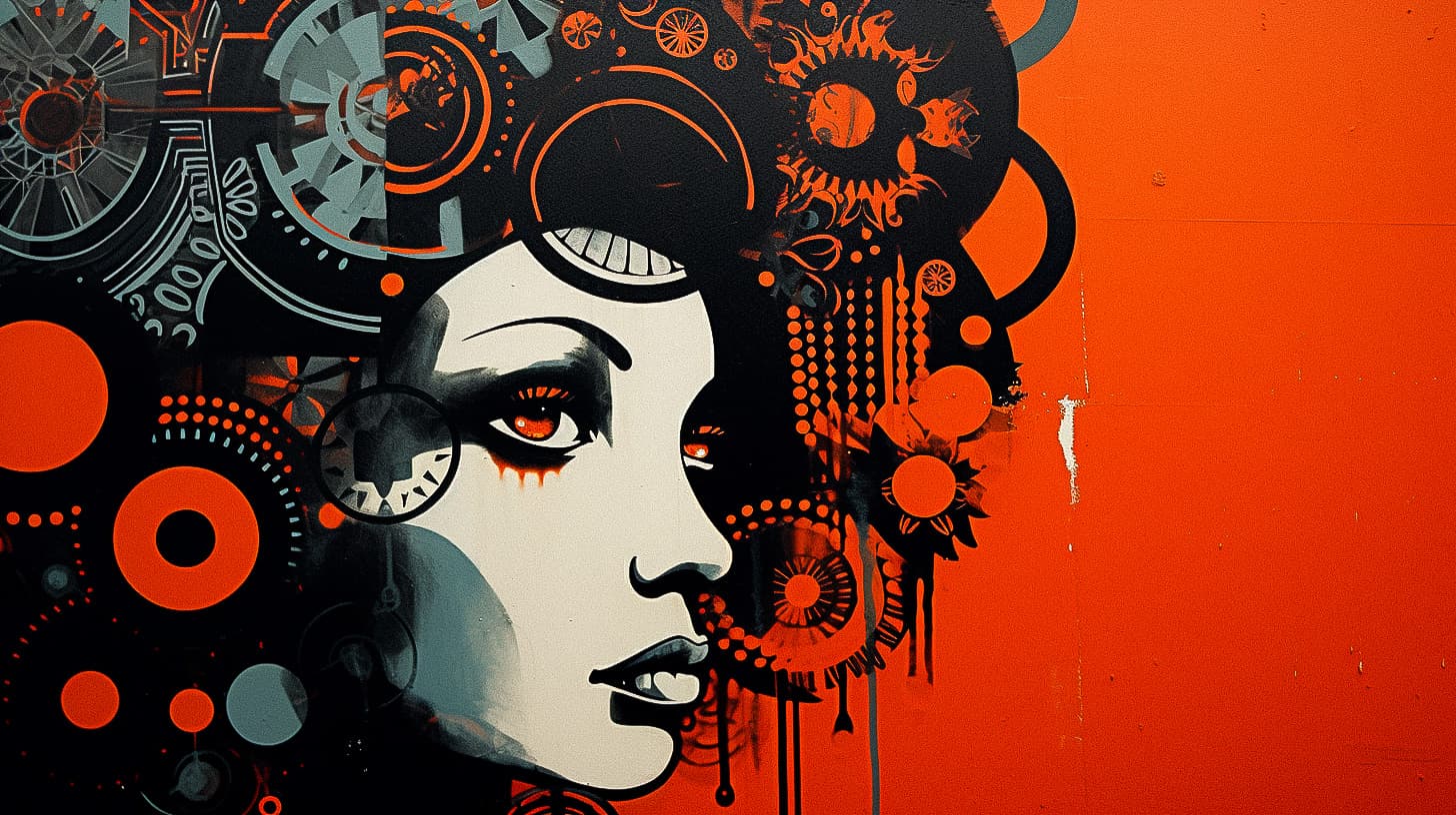 Stencil graphics Midjourney style | Andrei Kovalev's Midlibrary