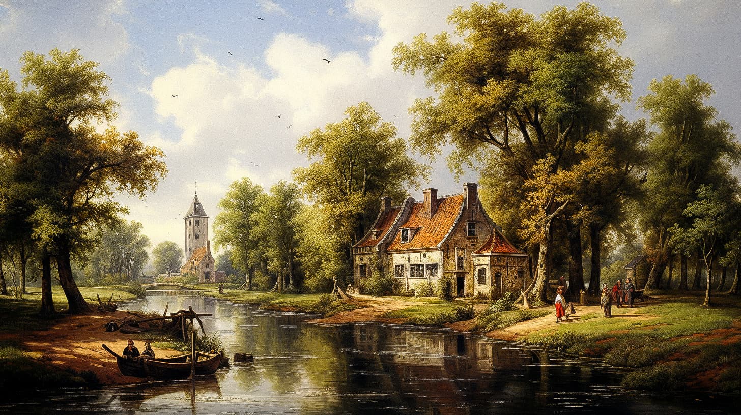 Meindert Hobbema Midjourney style | Andrei Kovalev's Midlibrary