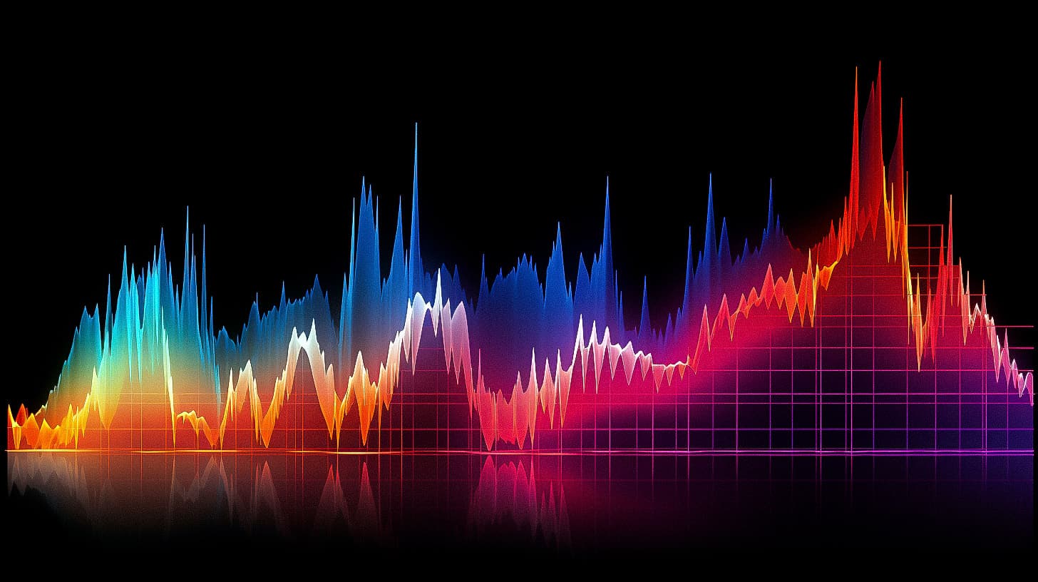 Sound wave diagram Midjourney style | Andrei Kovalev's Midlibrary