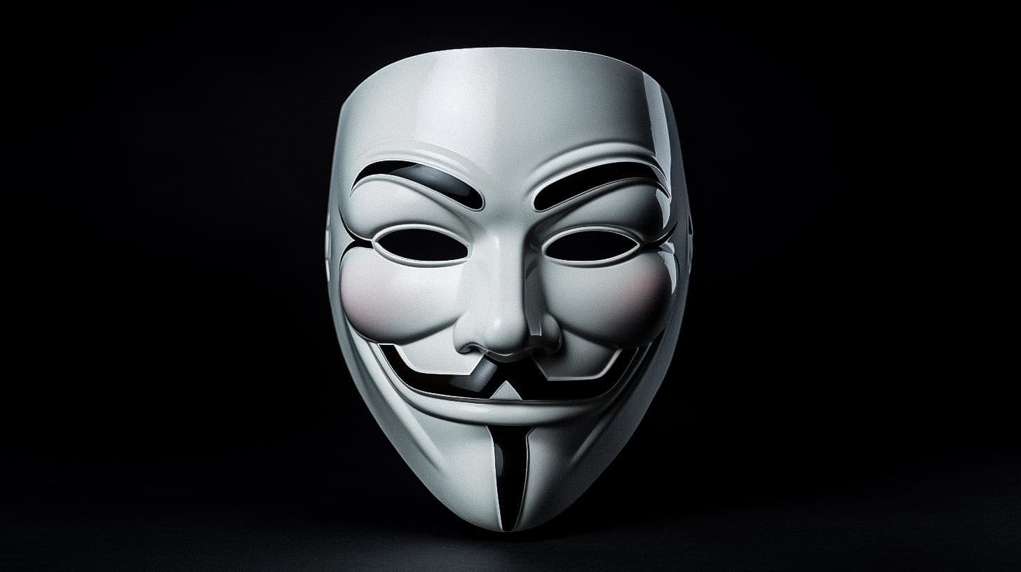 Anonymous mask Midjourney style | Andrei Kovalev's Midlibrary