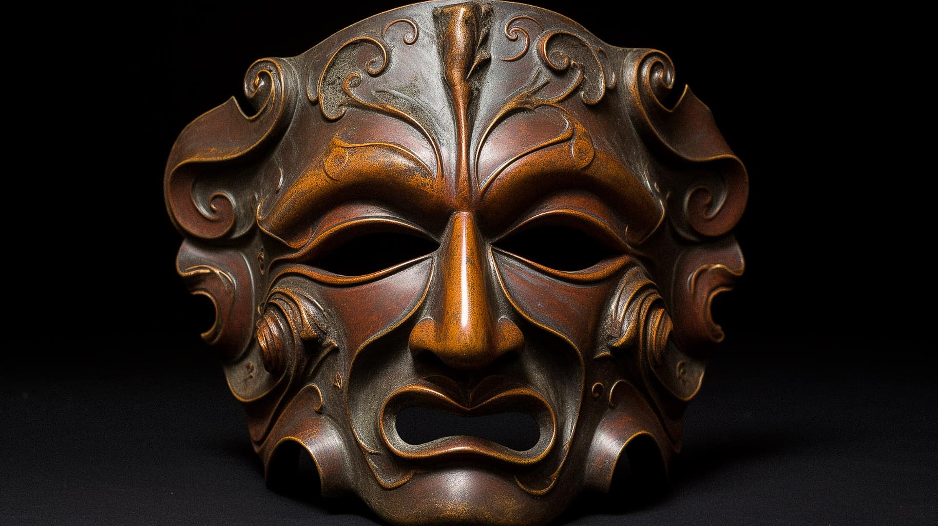 Greek Theatre mask Midjourney style | Andrei Kovalev's Midlibrary