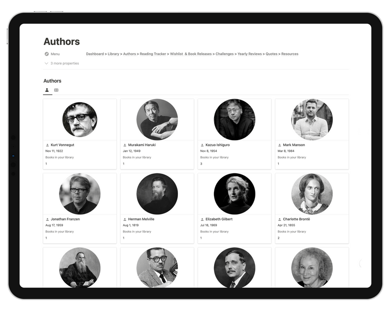 Notion Reading Tracker - All-in-One Notion Template