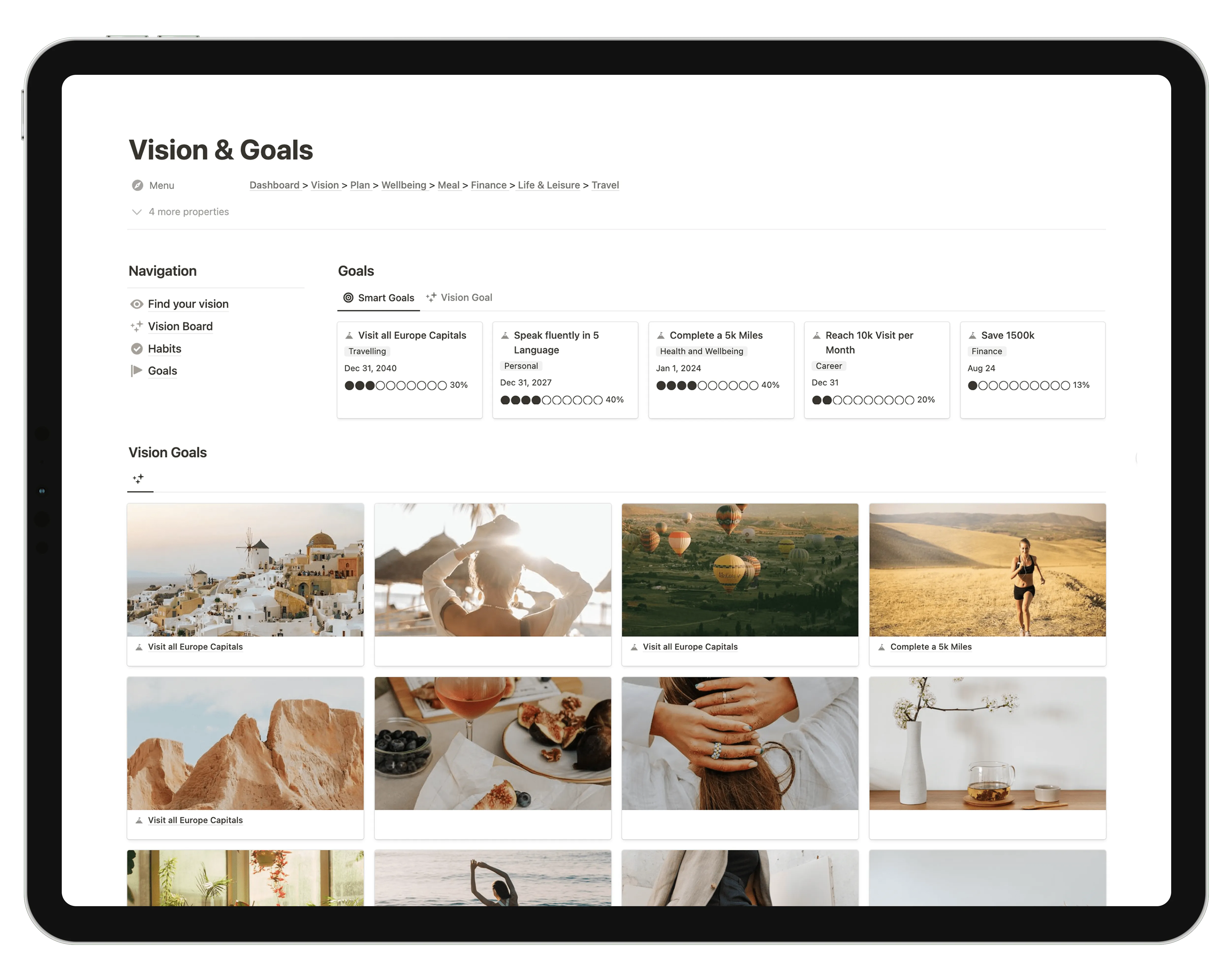 Notion Life Planner - All-in-One Notion Template