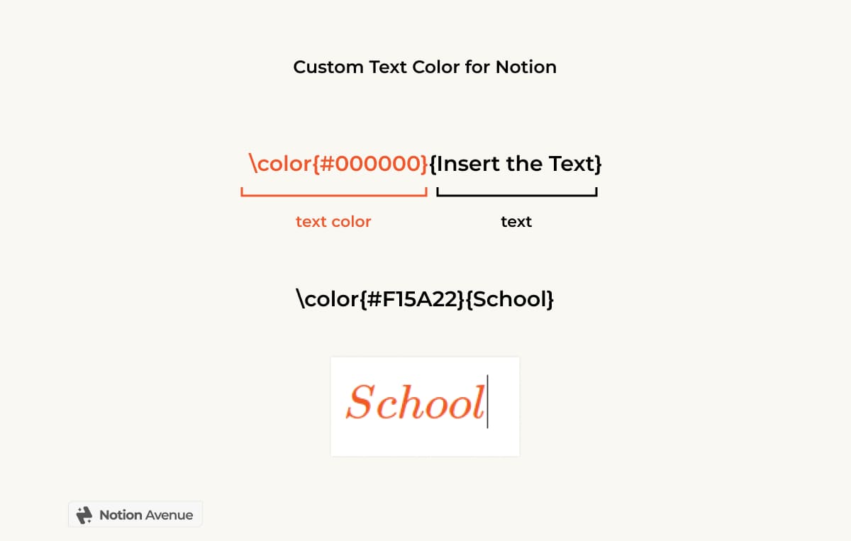 Notion Color Code Hex, Color Palette, Custom Colors in Notion (Dark ...