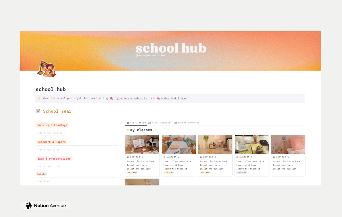 99+ Free & Aesthetic Notion Template & Setup for Spice up your Notion ...