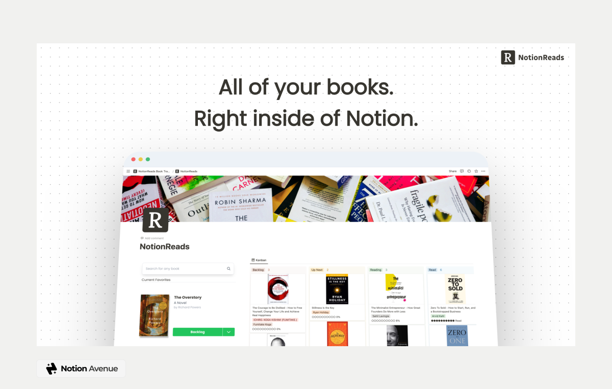 18+ Best & Aesthetic Notion Reading List & Book Tracker Templates