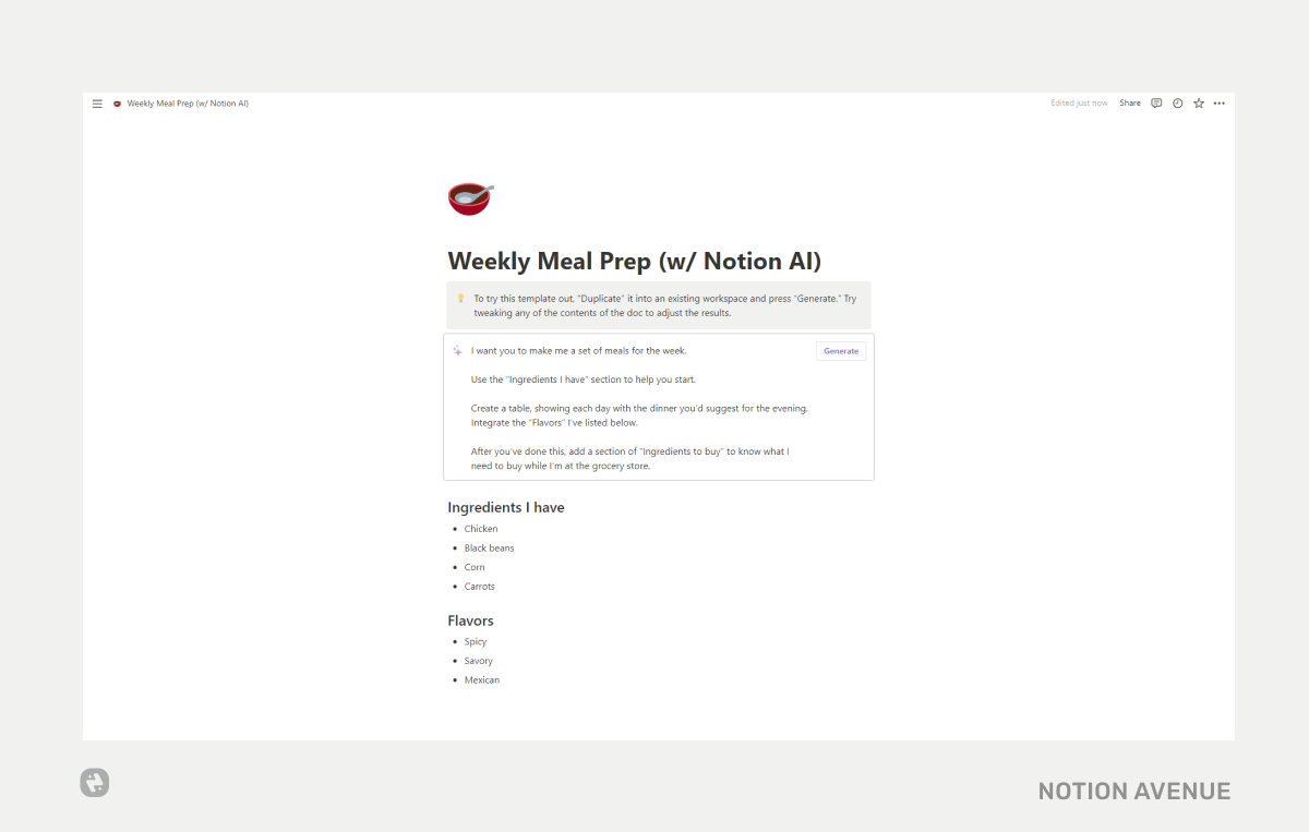 12+ Notion Meal Planner Templates (Food Diary, Recipes, and Meal Tracker)